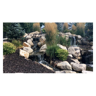 Waterfalls Water Feature at The Falls Apartments - Traditional - Garden ...