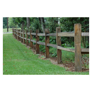 Western Red Cedar Split Rail - Traditional - Landscape - Atlanta - by ...