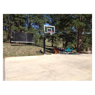 William P's Pro Dunk Gold Basketball System on a 35x35 in Evergreen, CO ...