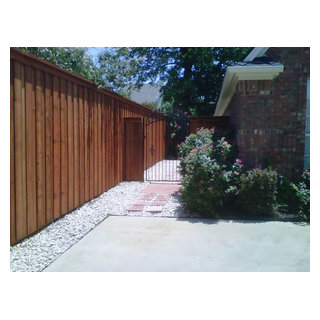 Wood Fences - Traditional - Landscape - Dallas - by Buzz Custom Fence ...