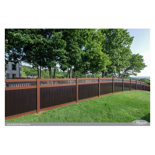 Wood Grain PVC Vinyl Fence by Illusions Vinyl Fence - Contemporary ...