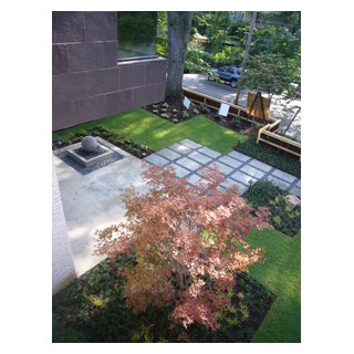 Zen Inspired Front Yard - Modern - Landscape - Atlanta - by CORE ...
