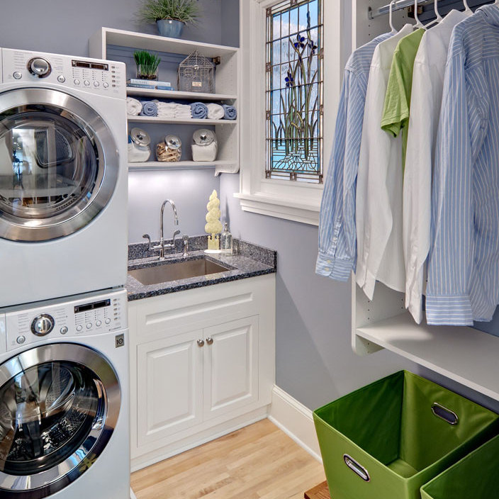 75 Most Popular 75 Beautiful Small L-shaped Laundry Room Ideas ...