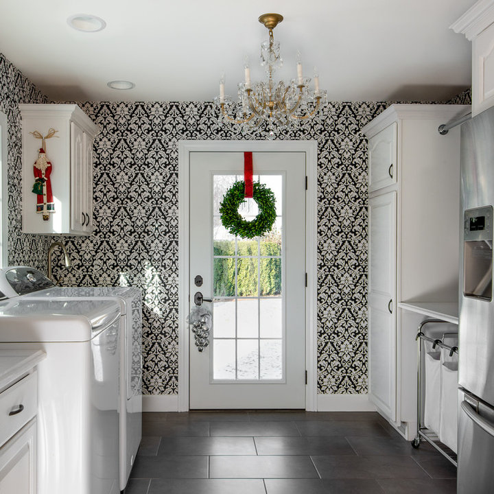 75 Beautiful Powder Room Laundry Combo Home Design Ideas & Designs ...