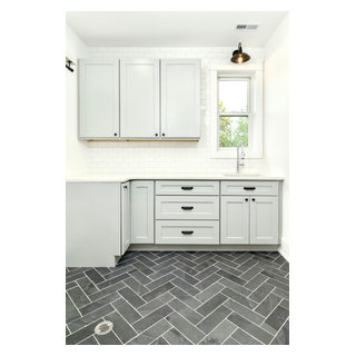 Classic English Tudor, ATK Construction - Farmhouse - Laundry Room ...