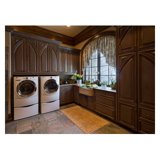 Gothic Castle in the Blue Ridge Mountains - Traditional - Laundry Room ...