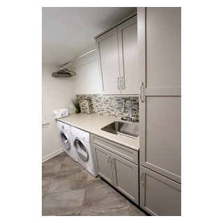 Grey Laundry Room - Transitional - Laundry Room - Cleveland - by ...