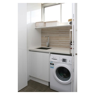 Under benchtop washing machine - Contemporary - Laundry Room - Sydney ...