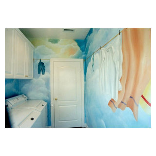 Laundry room mural - Traditional - Laundry Room - Orange County - by ...