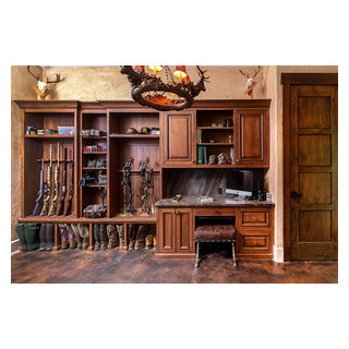 Rustic - Modern Hunting Lodge Gun Room / Laundry Room - Rustic ...