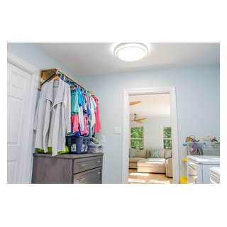 Sunroom, Laundry Room, and Office Addition - Transitional - Laundry ...