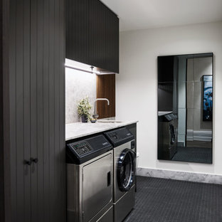 75 Beautiful Laundry Room with Black Cabinets Pictures & Ideas ...