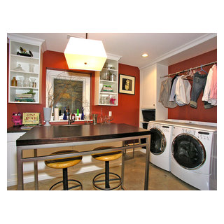 Westchester - Lakefront Dutch Colonial - Transitional - Laundry Room ...