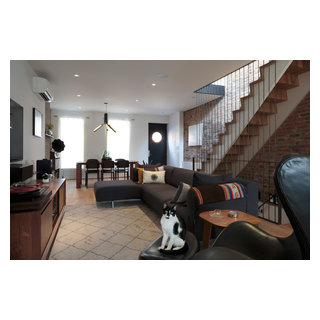 123 House - Modern - Living Room - New York - by Gradient Architecture ...