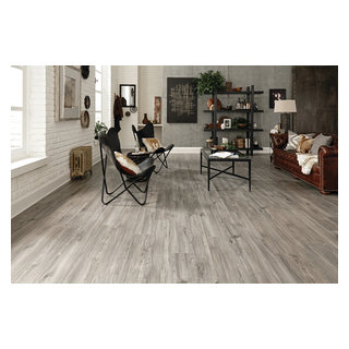 12mm Jamestown Walnut Laminate Flooring - Modern - Living Room - Other ...