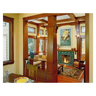 1890 Victorian Restoration and Addition - Traditional - Living Room ...
