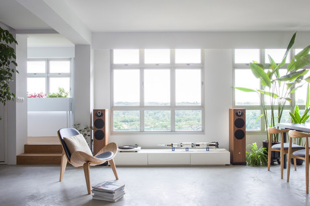 Tour a 5-Room HDB Flat Renovated to Feel Like a Landed House | Houzz