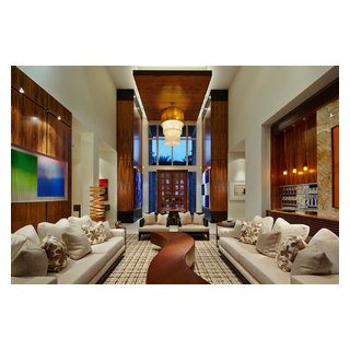 A Contemporary Estate with a Brazilian Feel - Contemporary - Living ...