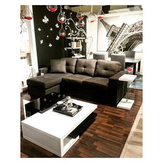 A Modern + Transition Crossover Dining & Living Space - Contemporary ...