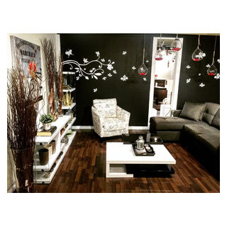 A Modern + Transition Crossover Dining & Living Space - Contemporary ...