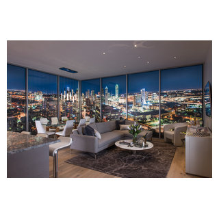 A New Residential Landmark - Modern - Living Room - Dallas - by Cantoni ...