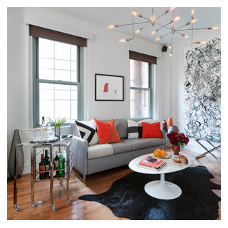 A Sophisticated Boston Living Room - Modern - Living Room - Boston - by ...