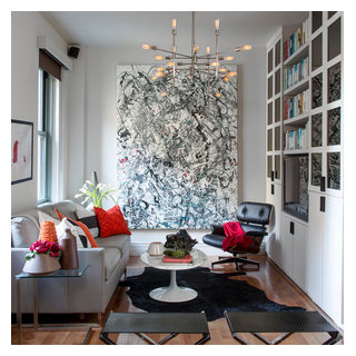 A Sophisticated Boston Living Room - Contemporary - Living Room ...