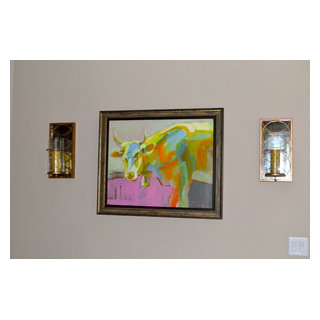 A Splash of Color in the Living Room - Transitional - Living Room ...