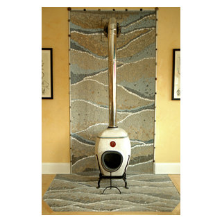 African Fire Pot Surround - Contemporary - Living Room - Chicago - by ...