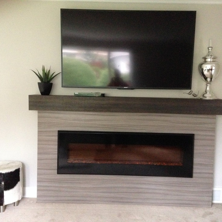 Linear Fireplace Mantle Ideas - Photos & Ideas | Houzz