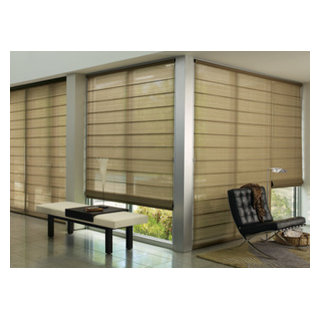 Alustra® Woven Textures® Roman Shades with UltraGlide® - Minimalistisch ...