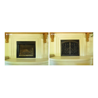 AMS Fireplace Doors Remodel Ideas - Traditional - Living Room - San ...