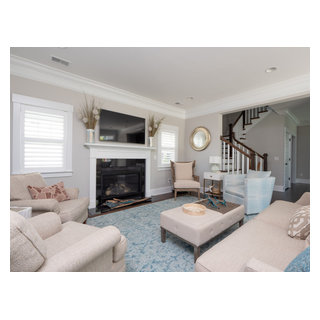 Aqua Project - Beach Style - Living Room - Charleston - by Joyce Keeney ...