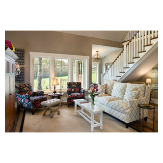 Asheville Rustic Ranch and Farmhouse Style Homes - Traditional - Living ...