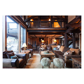 Austin Cabin - Rustic - Living Room - Sacramento - by High Camp Home ...