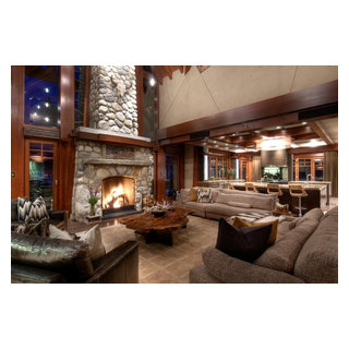 Banff - Whistler cabin - Rustic - Living Room - Vancouver - by ...