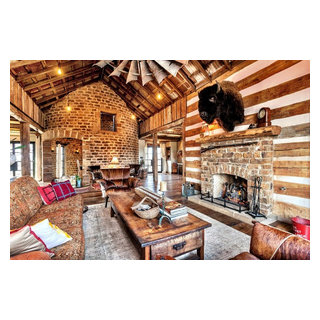 Bar Triangle Ranch - Rustic - Living Room - Austin - by National ...