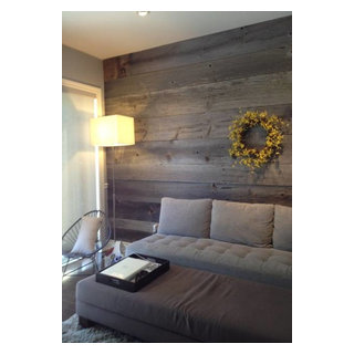 Barn Board Feature Walls - Campagne - Salon - Toronto - par ...