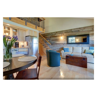 Barn Wood Feature Wall - Rustic - Living Room - Other - by Ron Brown ...