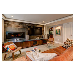 Basement Revamp - Contemporary - Living Room - Los Angeles - by ...