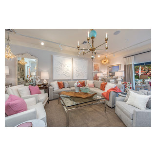 Bay Design Living Interiors Display - Eclectic - Living Room - Miami ...