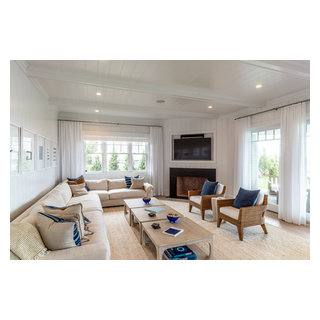 Bayfront Getaway - Beach Style - Living Room - New York - by Seifert ...