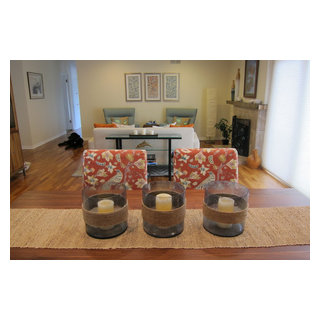 Beachy Mid Century - Beach Style - Living Room - Los Angeles - by Kelly ...