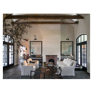 Belgian/Dutch Inspired Farmhouse - Farmhouse - Living Room - New York ...