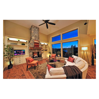 Bellamy Homes - Custom Home at The Creeks - Traditional - Living Room ...