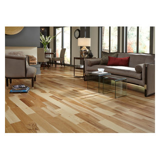 Bellawood Matte Hickory Solid Hardwood - Transitional - Living Room ...