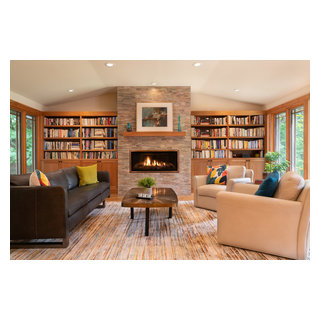Bellevue - Contemporary Den / Library - Contemporary - Living Room ...