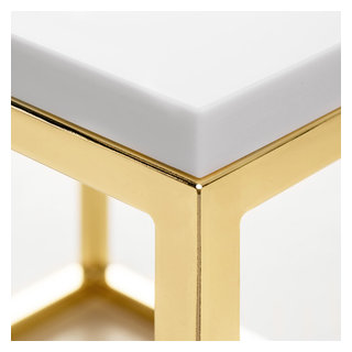 BERNIX | Marble coffee table Athena - Vetro Bianco - Modern - Living ...