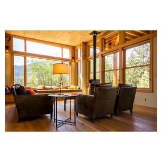 Big Rock House - Rustic - Living Room - Seattle - by Johnston ...