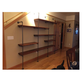 Black Iron Pipe Shelves Houzz